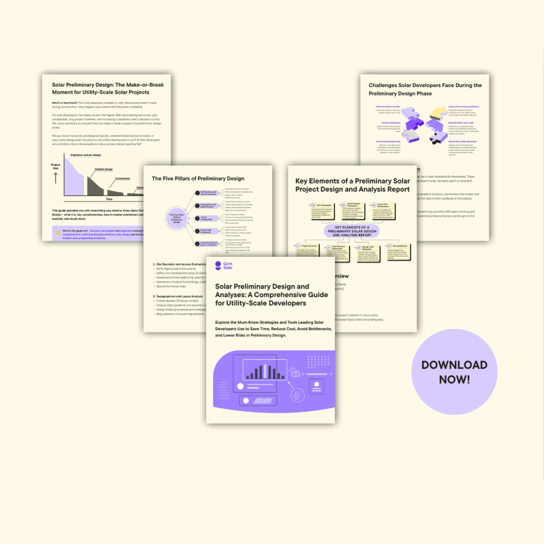 Glint Solar: Software for Utility-Scale Solar Developers
